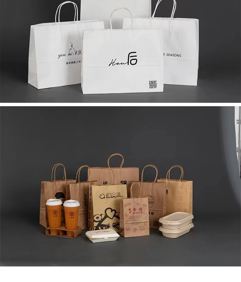 Customised Kraft Paper Bags - Eco-Friendly Shopping Packaging