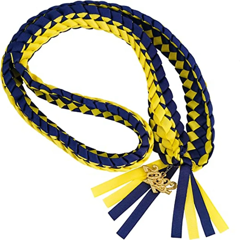 GraduationMall Graduation Leis 2023 Year Charm 1M Holder 4CM Ribbon Lei ...
