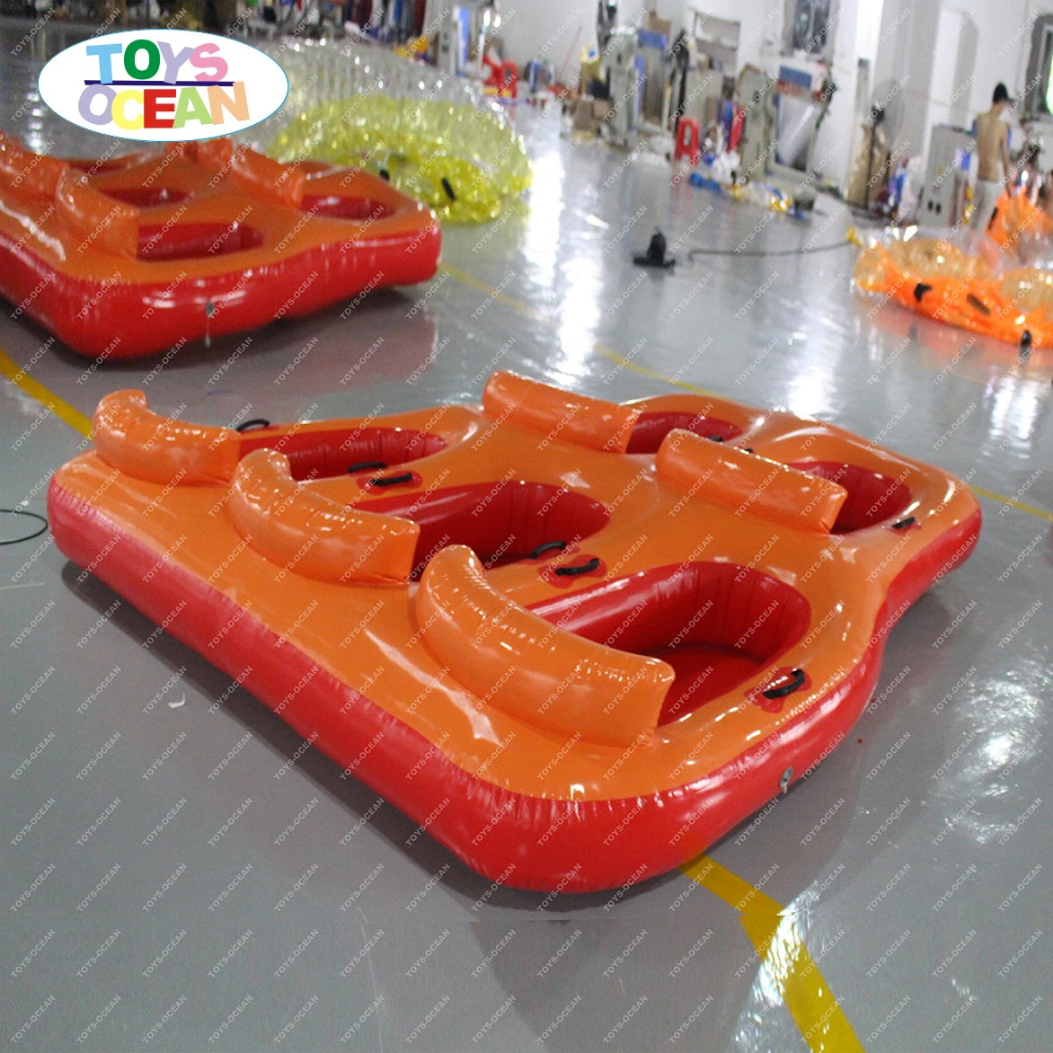 5 Person Donut Boat - Inflatable Water Towable Tube Ski