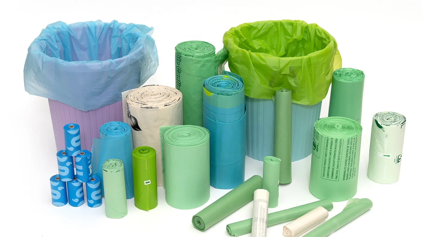 Biodegradable Eco Friendly Clear Trash Bag Compostable Pla Plastic ...
