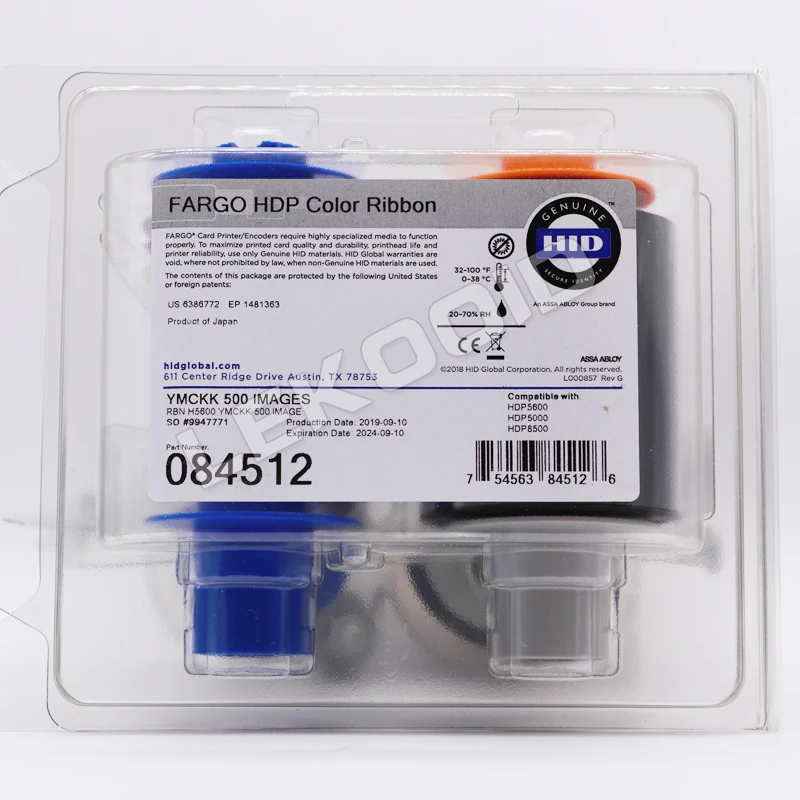 Hid Fargo Hdp5600 Ymckk Ribbon 500 Images & Oem Printer Ribbon