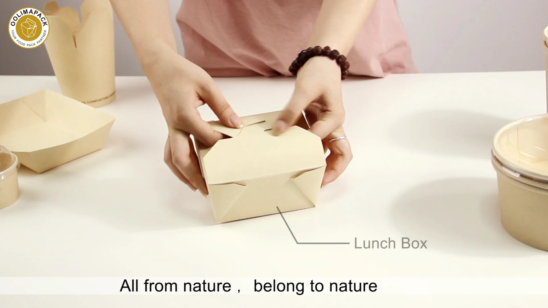 Compostable Biodegradable Takeaway Paper Fast Food Packaging Bamboo Box ...