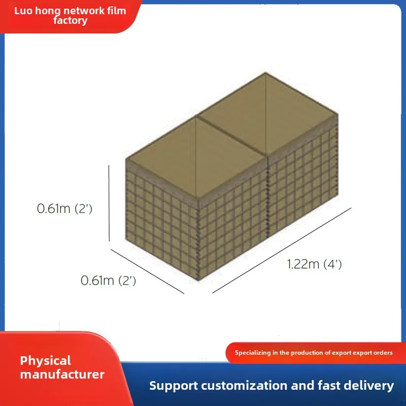 Explosion-Proof Welded Mesh Box Lock-Type Sandbag Geotextile Sandbox ...