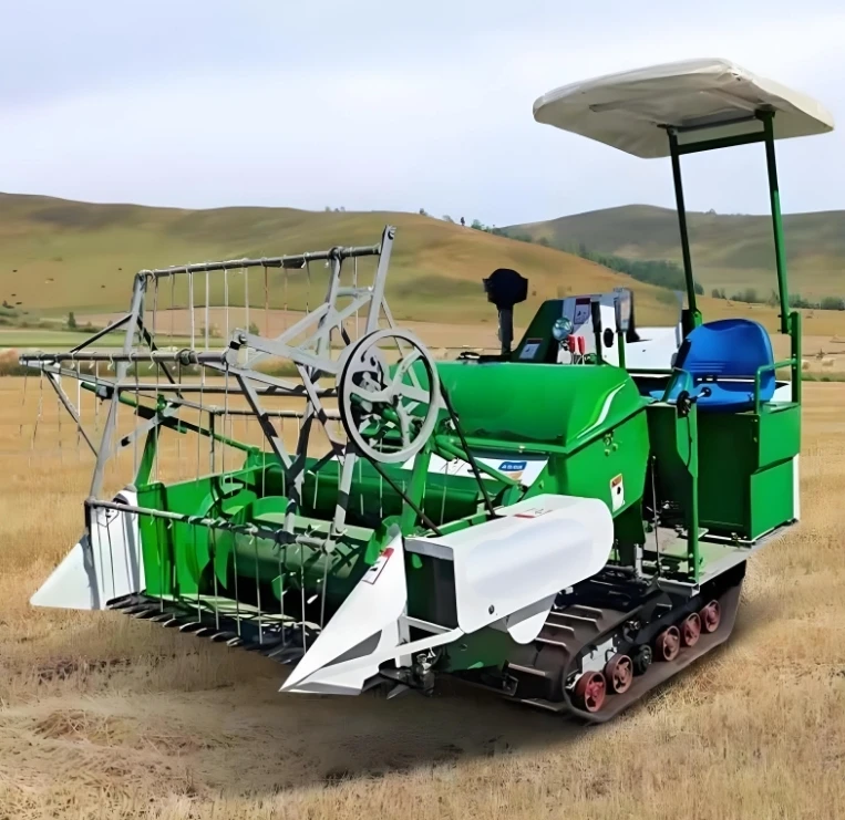 High-Efficiency 25HP Diesel Rice Combine Harvester 4BZ-1.0 with Full ...