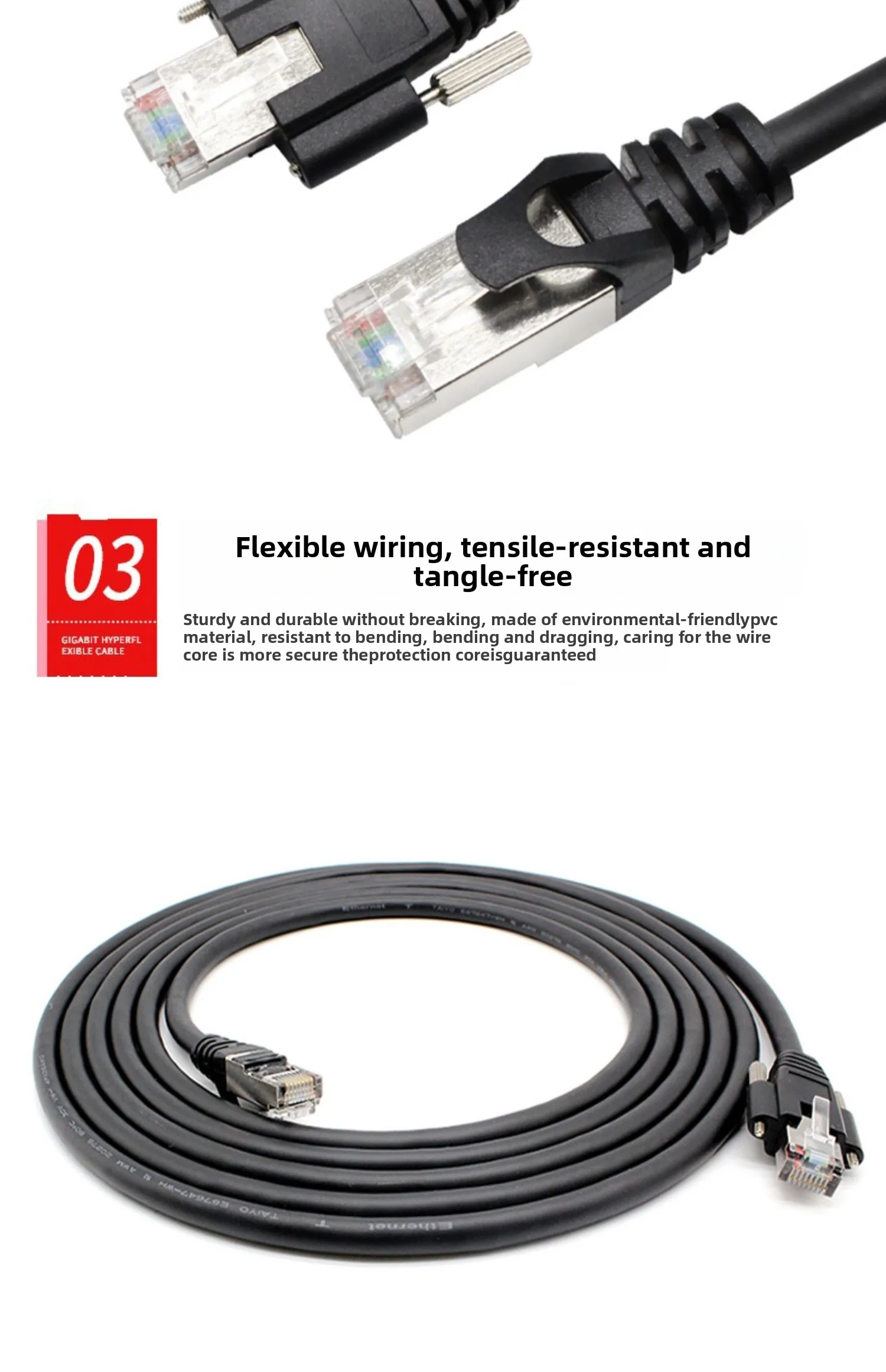 High-Flexible Gige Shielded Gigabit Network Cable for Industrial Camera ...