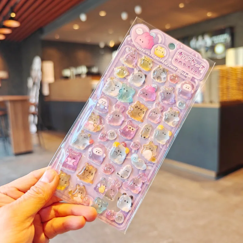 Cute Cartoon CRUX Faint Family 3D Relief Stereo PVC Sticker Sheet ...