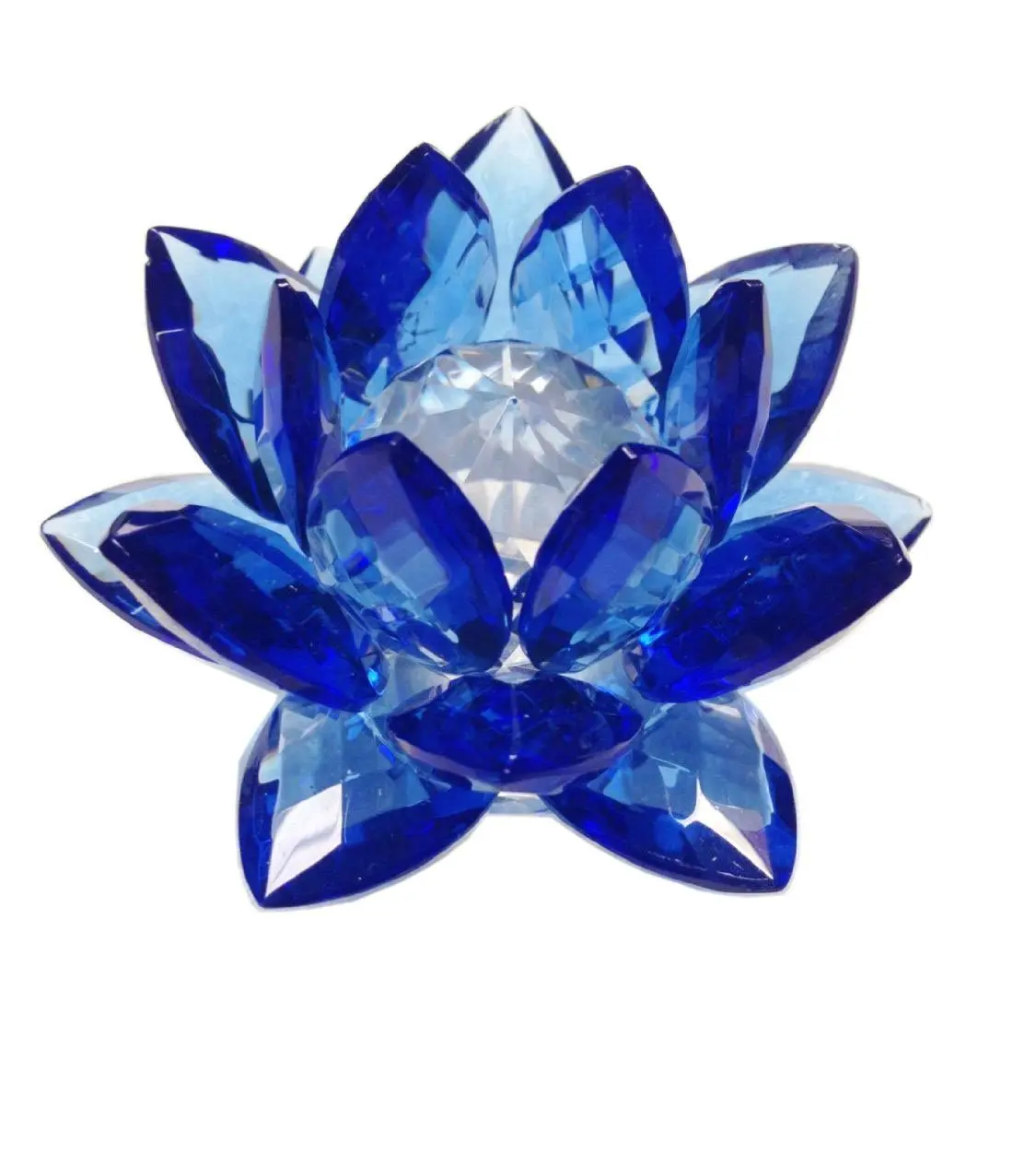 Blue Crystal Lotus Flower Feng Shui Home Decor Mh-h0109 - Buy Crystal ...