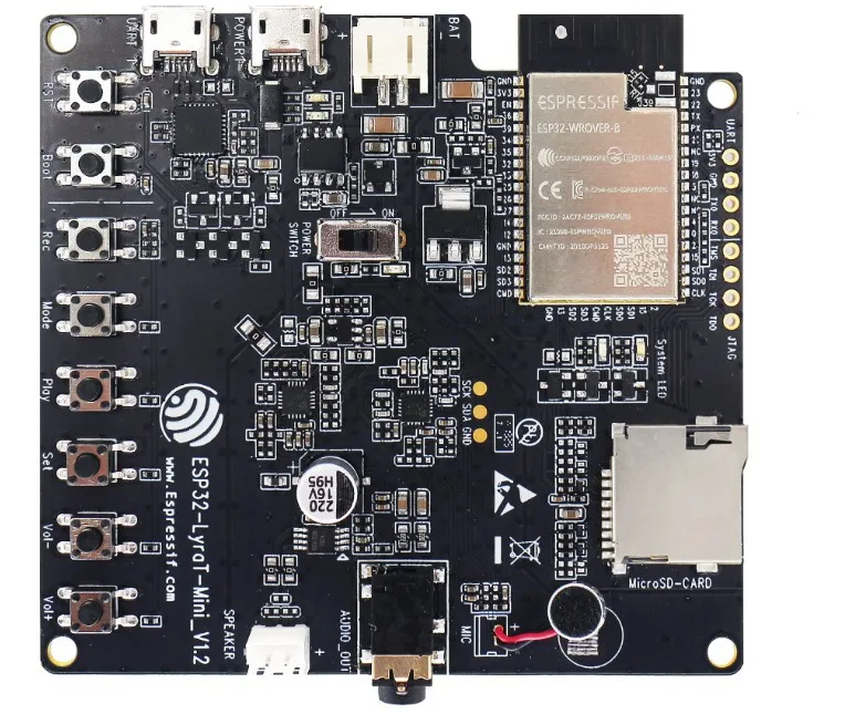 오디오 Ic 개발 도구 버튼 Tft 디스플레이 및 카메라 지원 Esp32 용 Esp32 Lyrat Buy Esp32