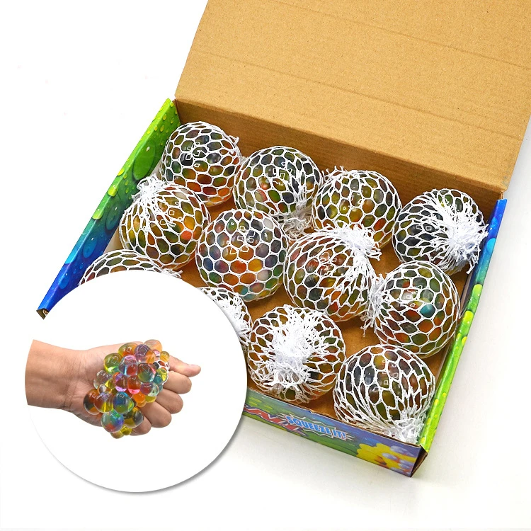 7cm Funny Squeeze Colorful Grape Balls Kids Novelty Decompress Toys ...