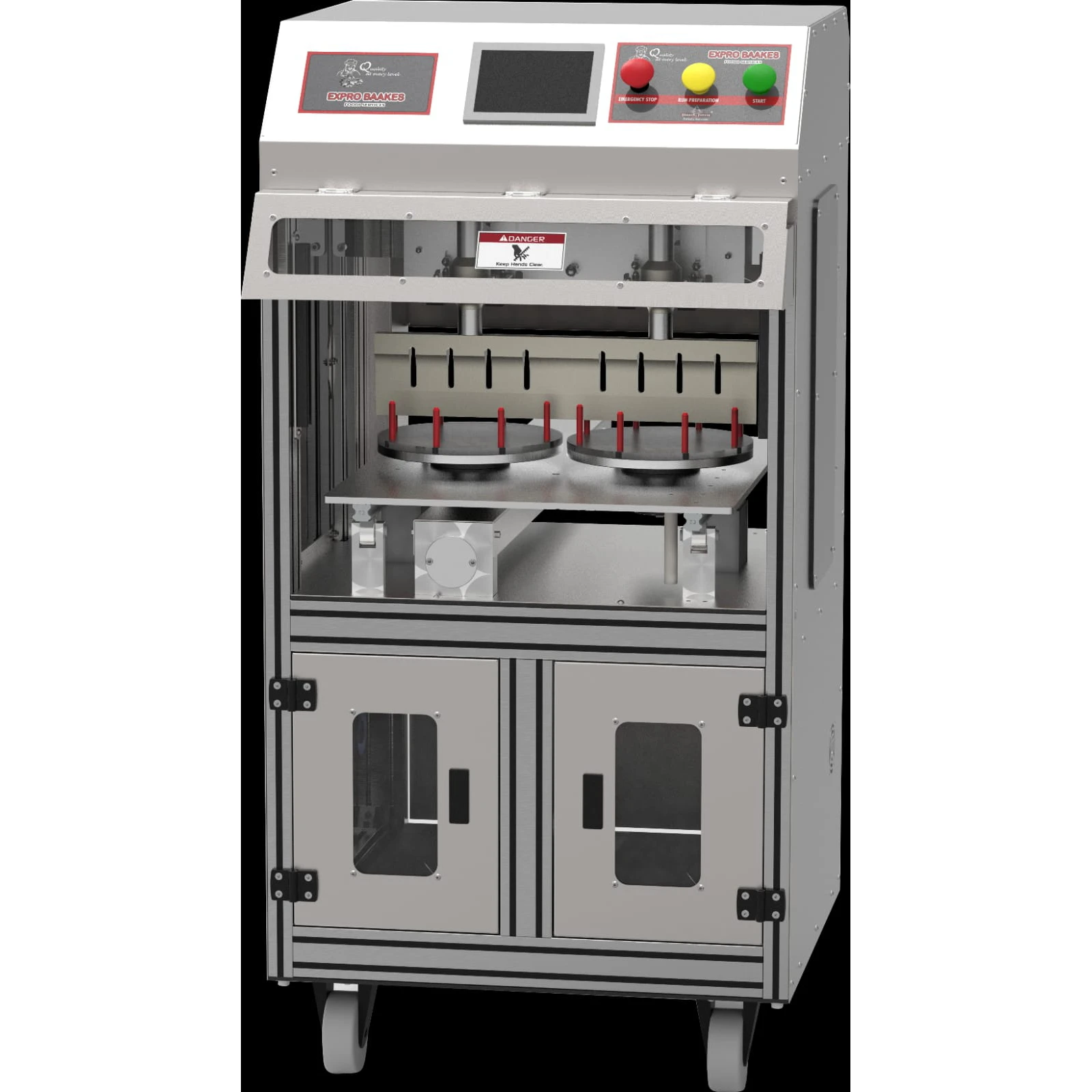 Automatic Ultrasonic Round Cake Cutting Station with Stainless Steel ...