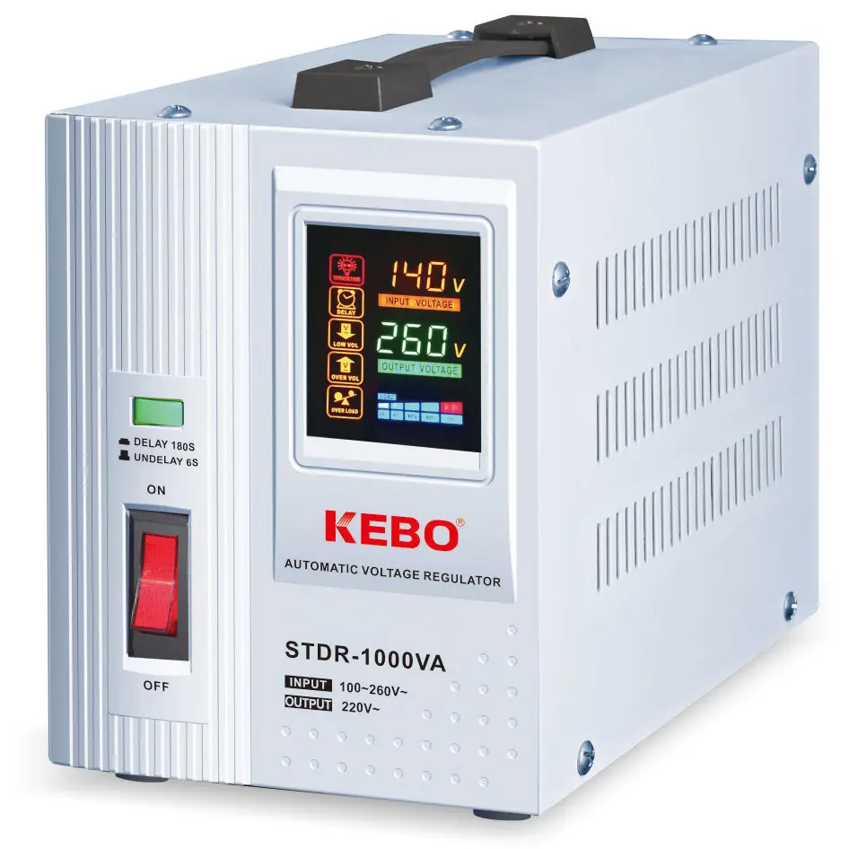 KEBO Automatic AC Voltage Regulator Stabilizer with Integrated LCD ...