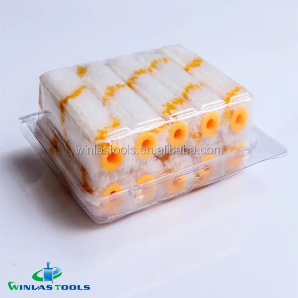 4 Inch Yellow Line Mini Paint Roller - WINLASTOOLS