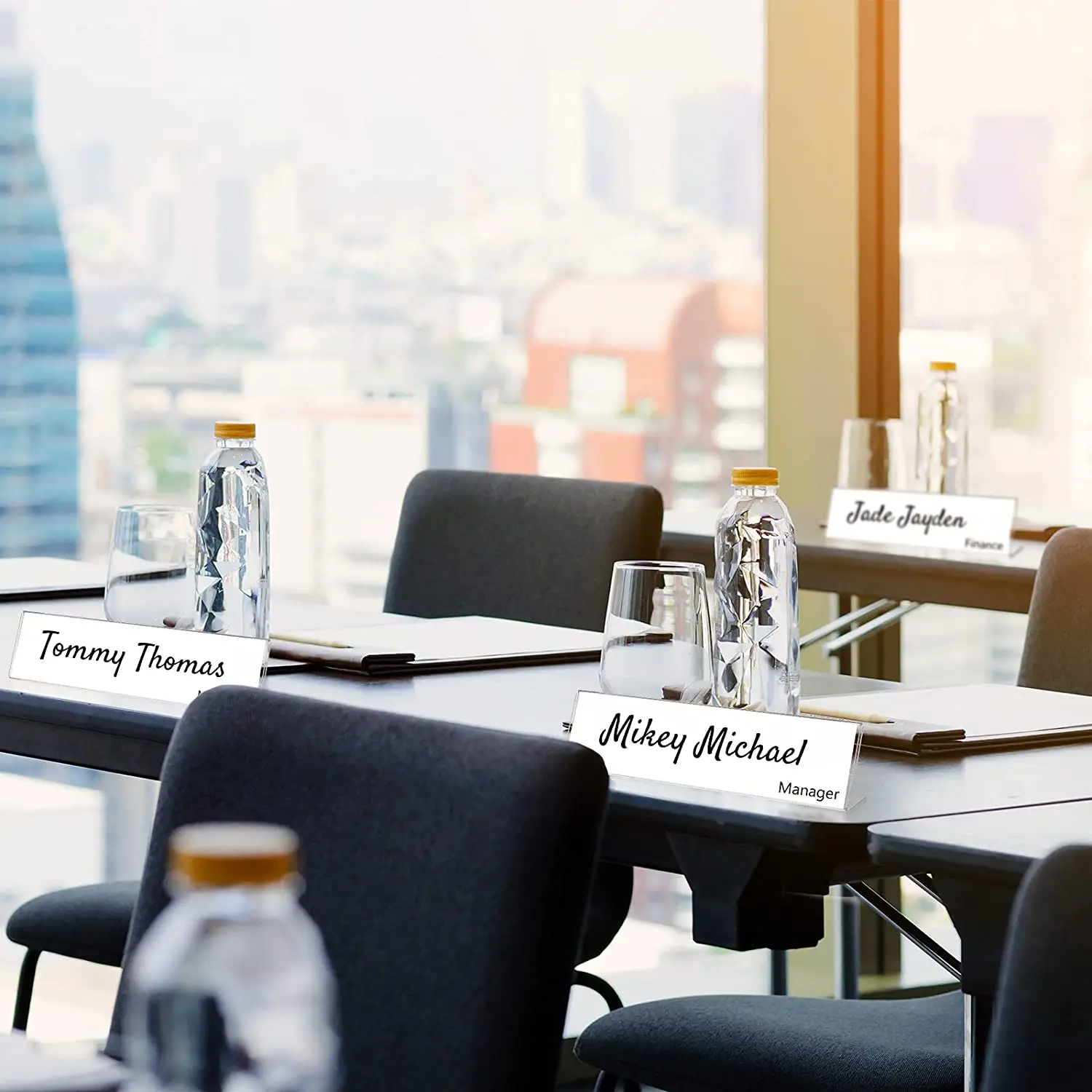 Simple Design Transparent L Shape Price Label Tag Stand Horizontal ...