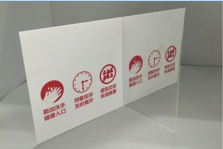 Foldable Student Table Partition Clear Plexiglass School Office Acrylic ...