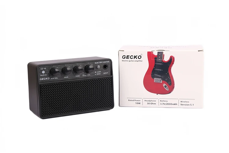 GECKO 10watts Electrical Guitar Amp - Mini BT Wireless Speaker
