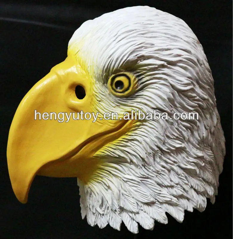 Creepy Vulture Head Mask Deluxe Quality Adult Full Face Latex Carnival ...