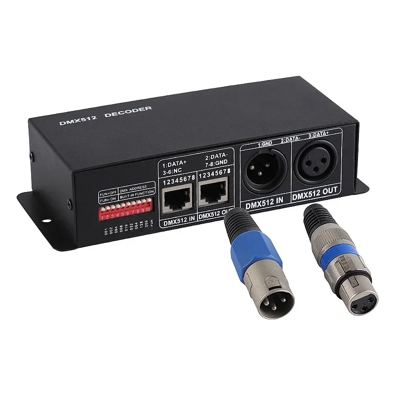 DMX512 Display Decoder 3 Channels or 4-Channel RGB LED Controller ...