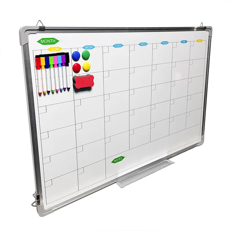 Date Grid Whiteboard Magnetic Hanging Double-sided Easy To Erase ...