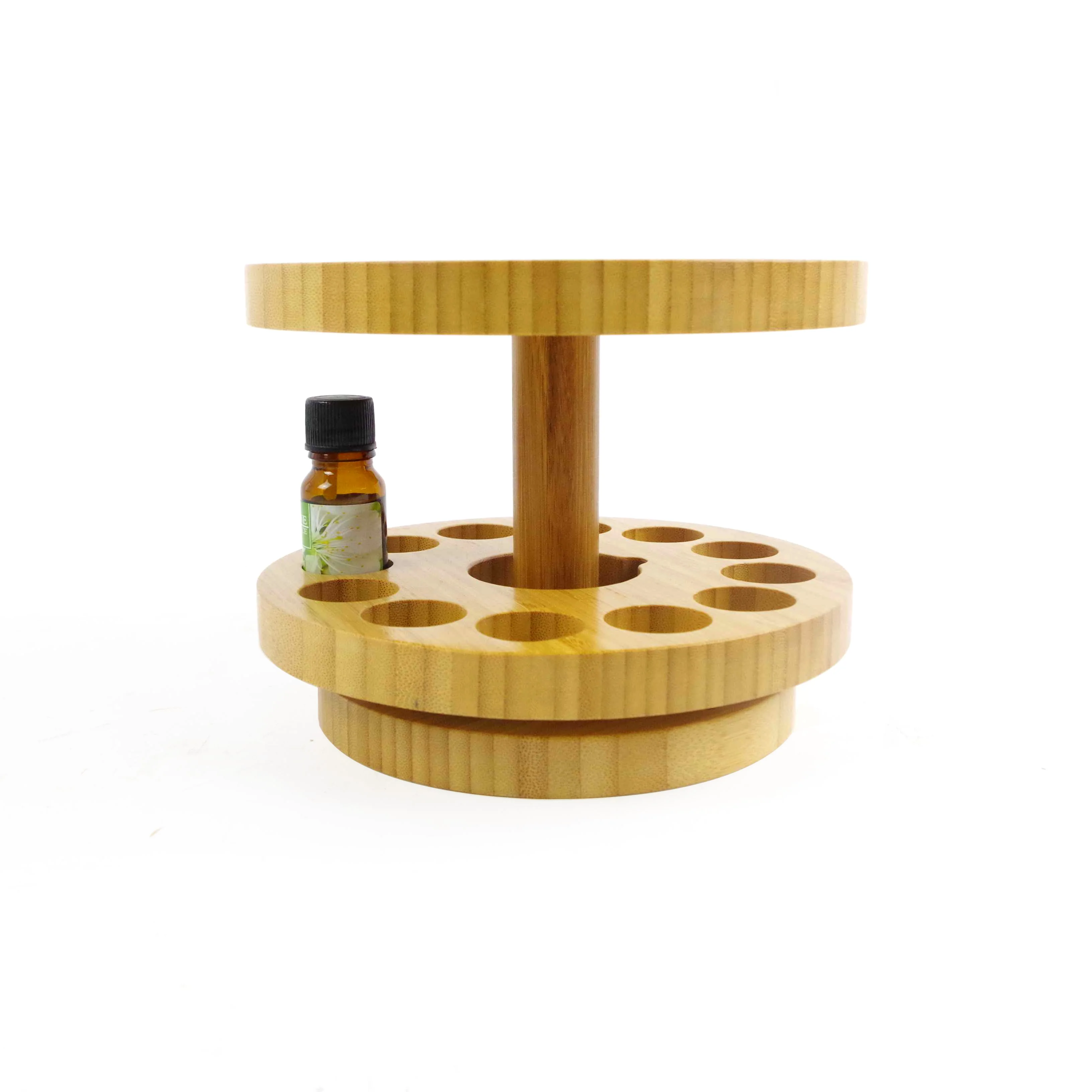 Bamboo Rotating Essential Oil Storage Rack -12 Bottles,Round - Buy ...
