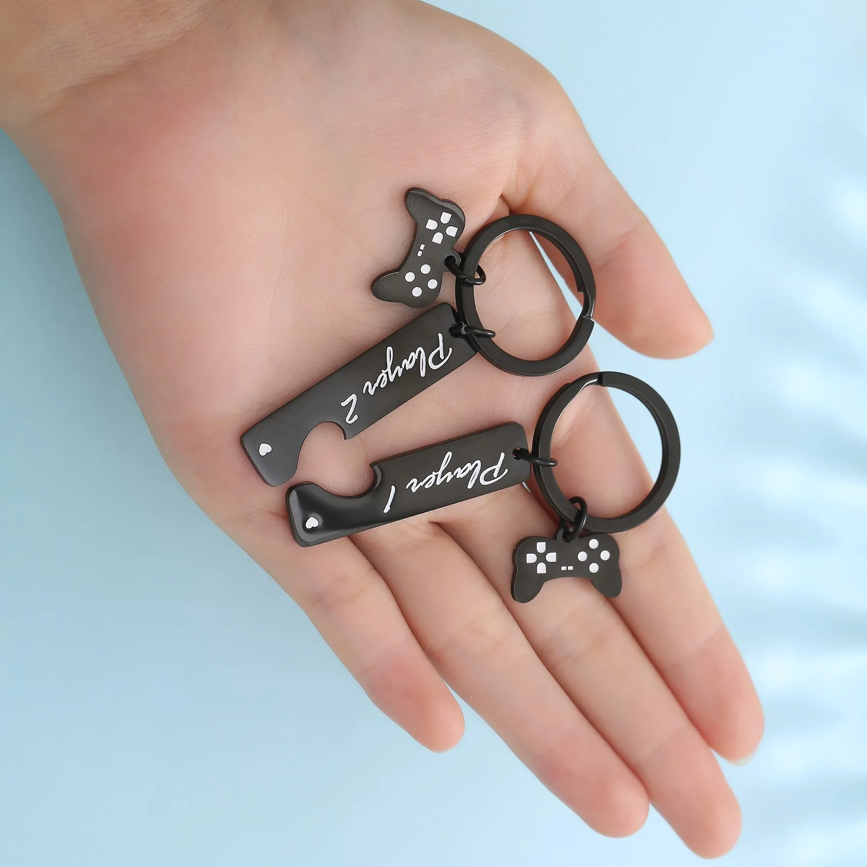 Loftily Fashion Stainless Steel Lettering Heart Jewelry Keychain Custom ...