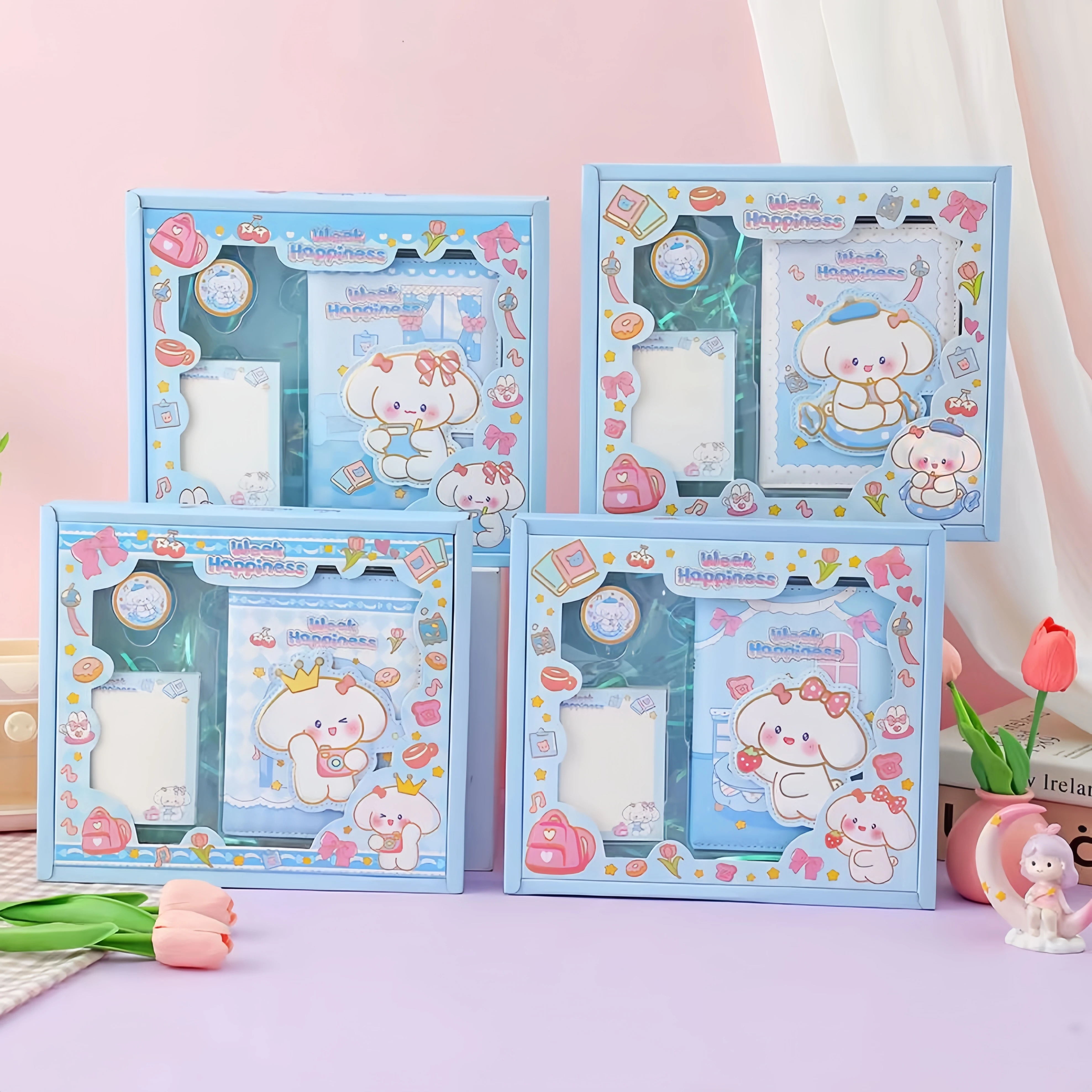Sanrio Kuromi Grid Square Notebook Gel Pen Stationery Set Hand Ledger ...