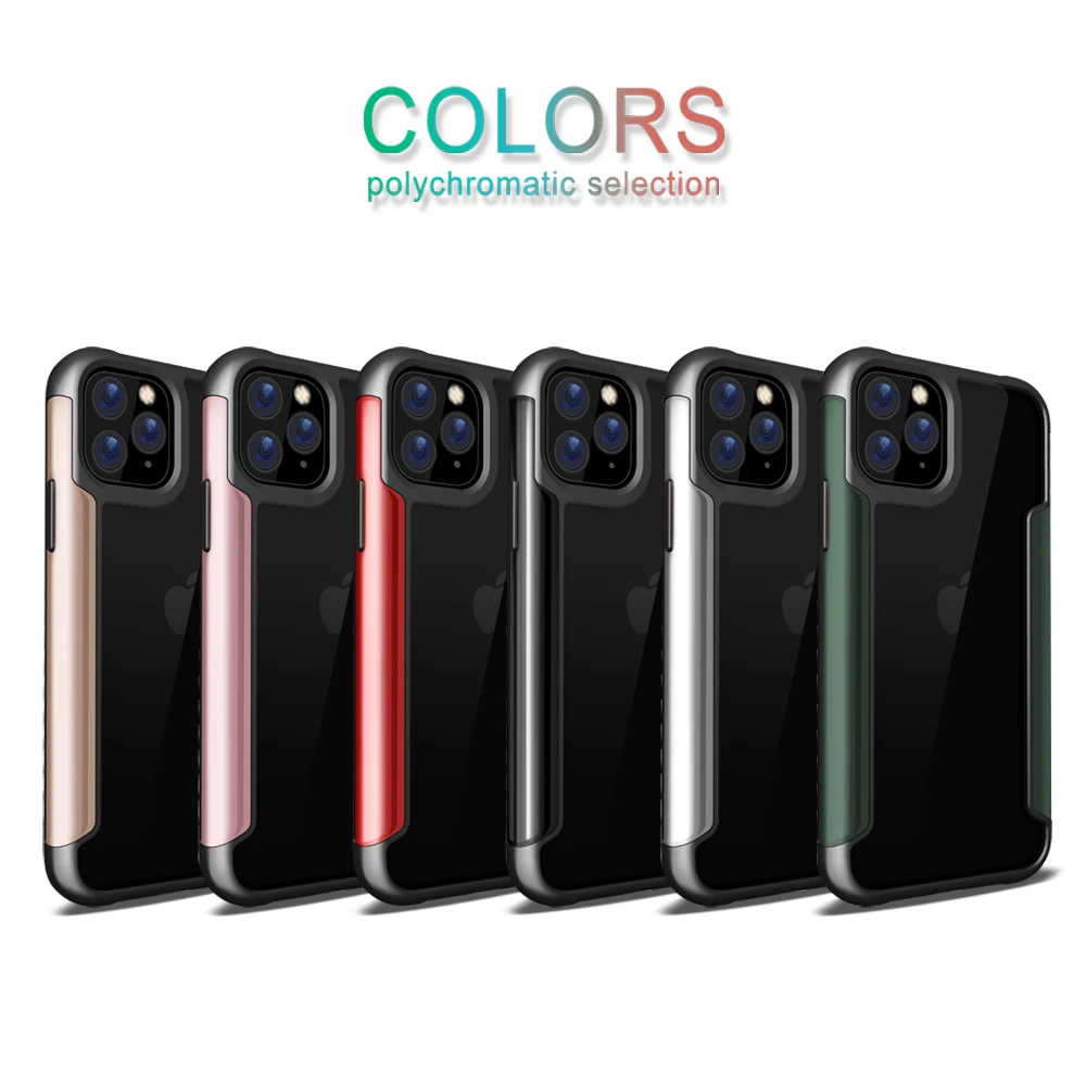 Amazon Hot Selling Shockproof Design Metal Frame Hybrid Phone Case For ...