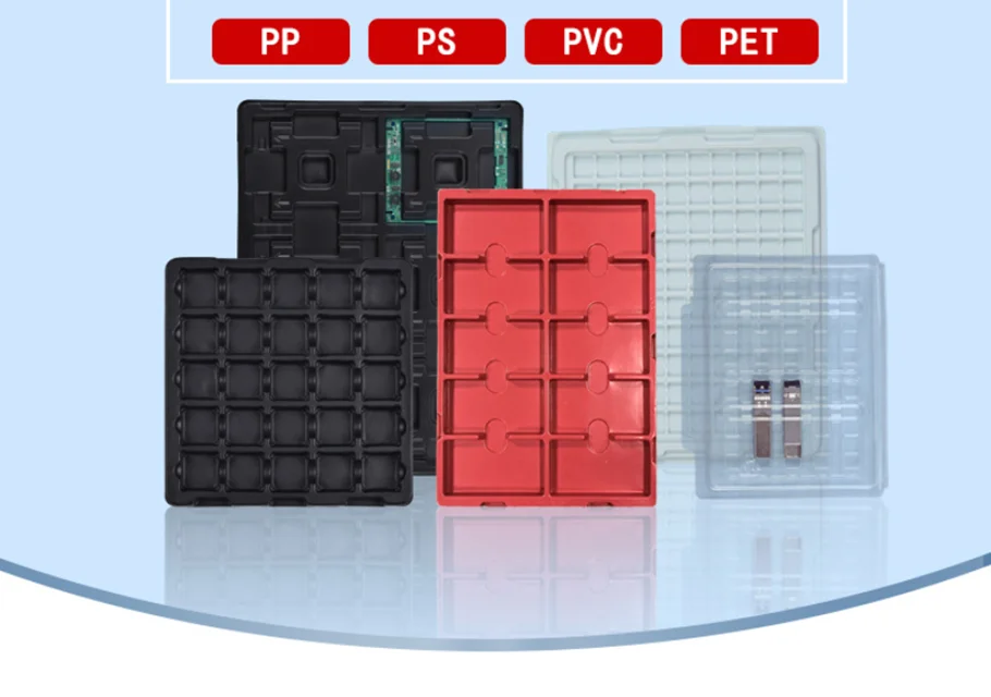 Customizable Plastic ESD PCB Chip Tray - High Quality