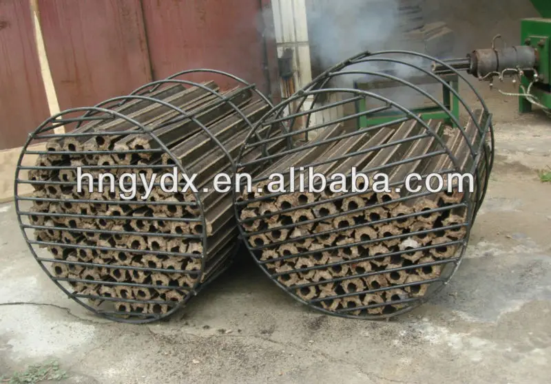Wheat / Rice Husk Paddy Straw Charcoal Briquette Machine