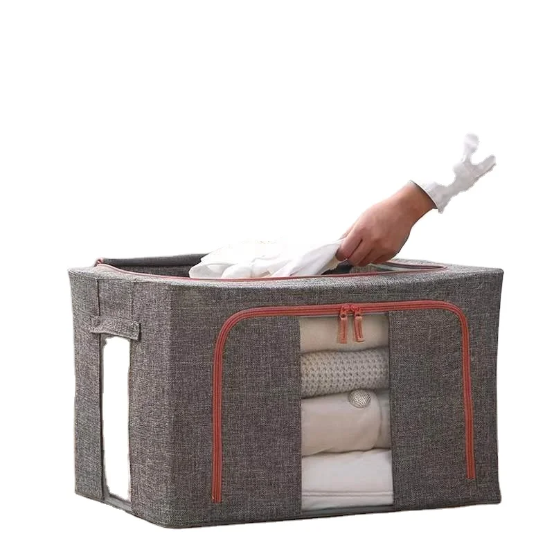 Cloth Steel Frame Folding Cloth Storage Box Organizer For Clothes Boxes ...