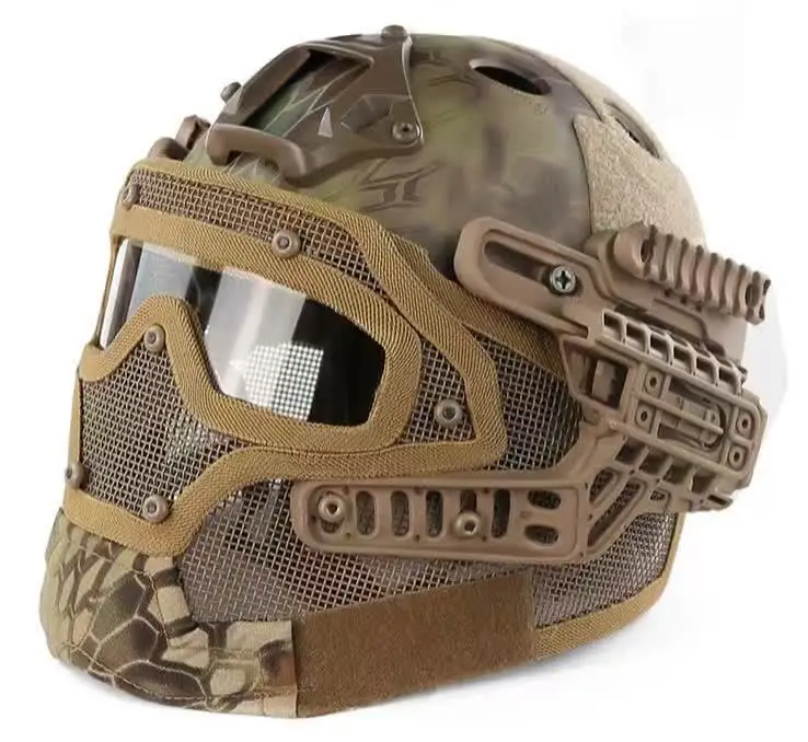 Tactical Fast Helmet With Full Face Mask Shield - Oem | Wholesale