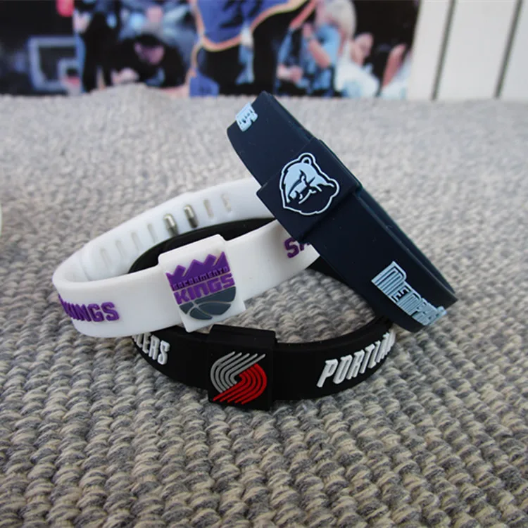 Cheap Wholesale Sports Basketball Team Custom Embossed Bracelet ...