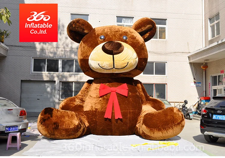 Outdoor Giant Inflatable Plush Brown Bear,Advertising Inflatable Plush ...