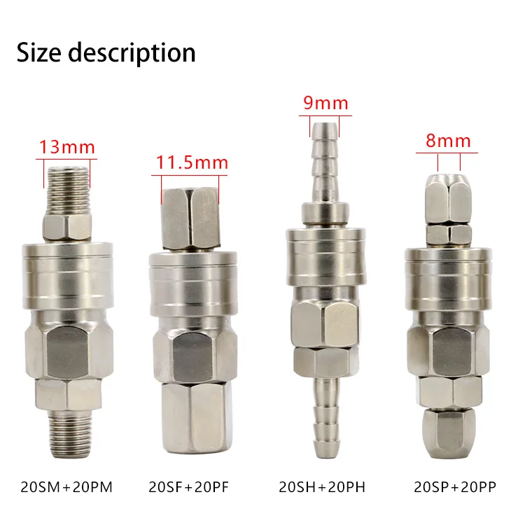 Pneumatic Quick Connector Self-locking Air Tube C Male And Female Quick ...