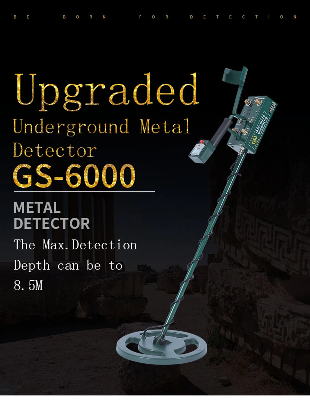 Gs6000 Large Detection Depth Ground Search Metal Detector - Buy Deep ...