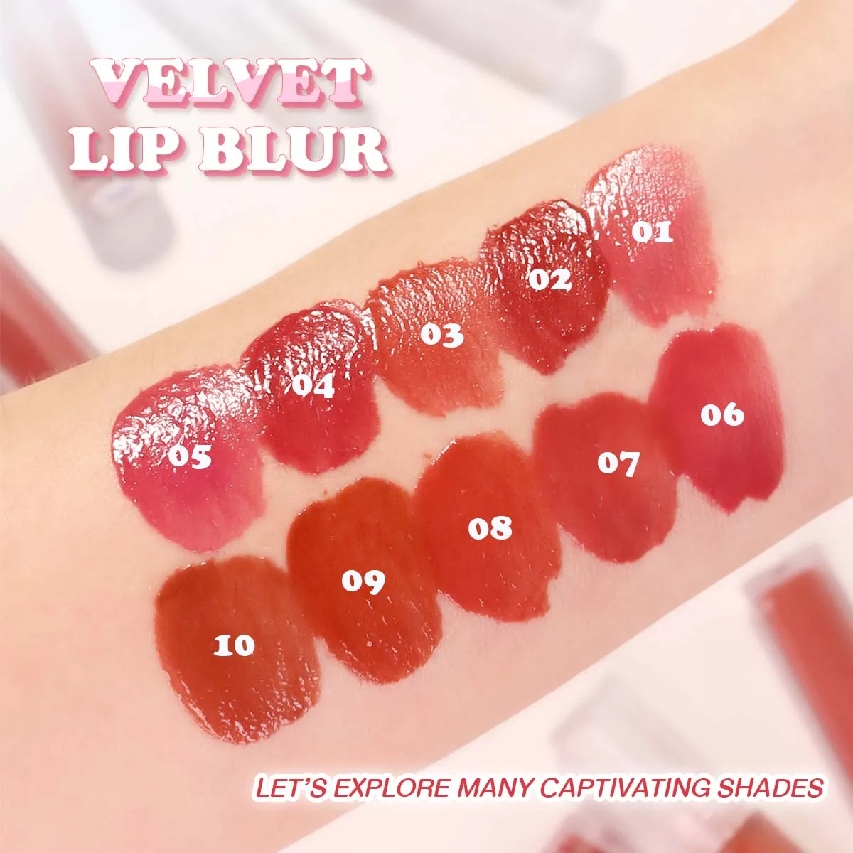 Wholesale Makeup Silky Smooth Clear Matte Velvet Lip Blur Private Label ...