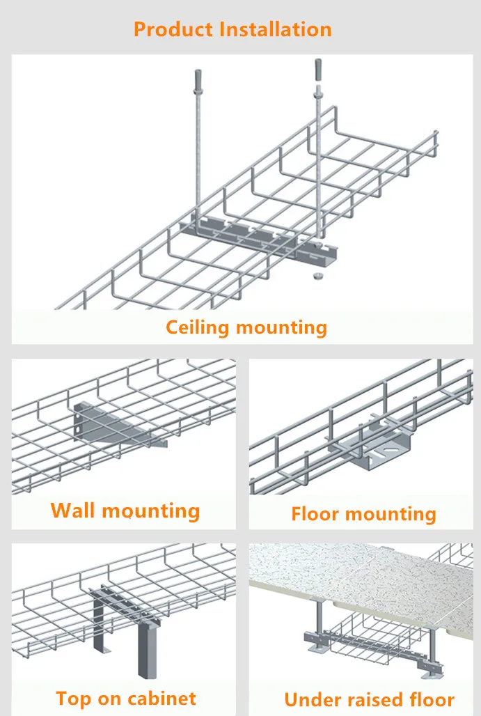 Vichnet Powder Coating Wire Cable Tray Size Customized Available Ss304 ...