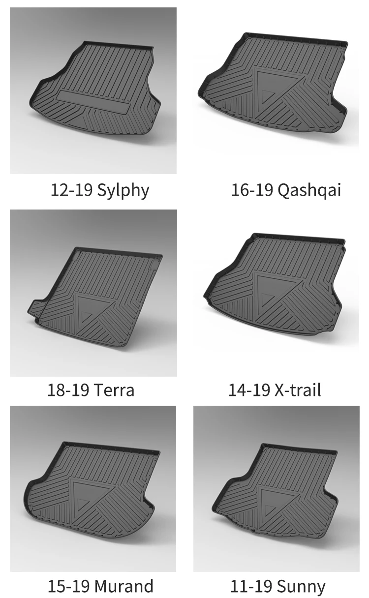 Car Trunk Mat Eco-friendly Tpo Material High Quality Interior Car ...