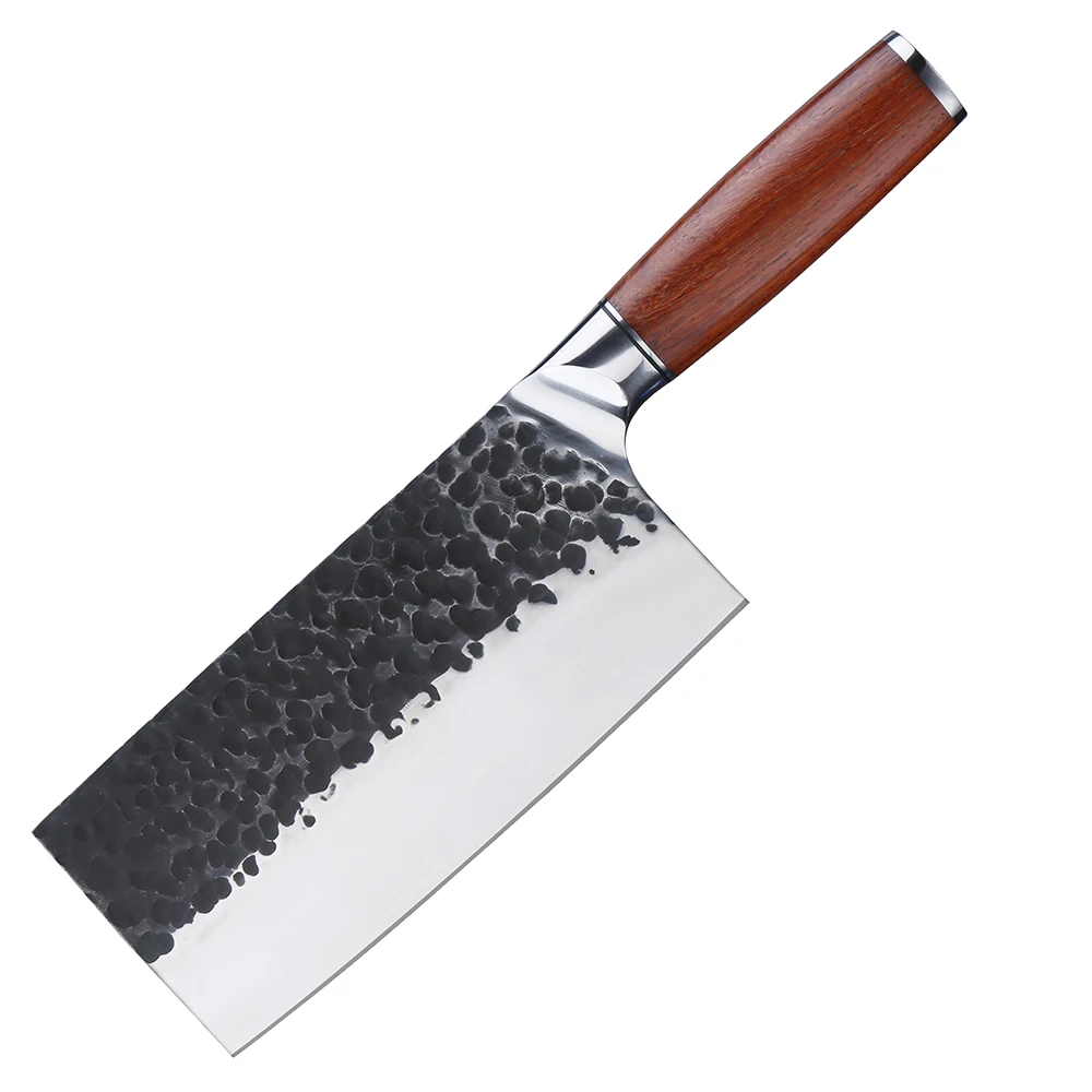Japanese Style Chinese Chef Cleaver Stainless Steel Butcher Knife with ...