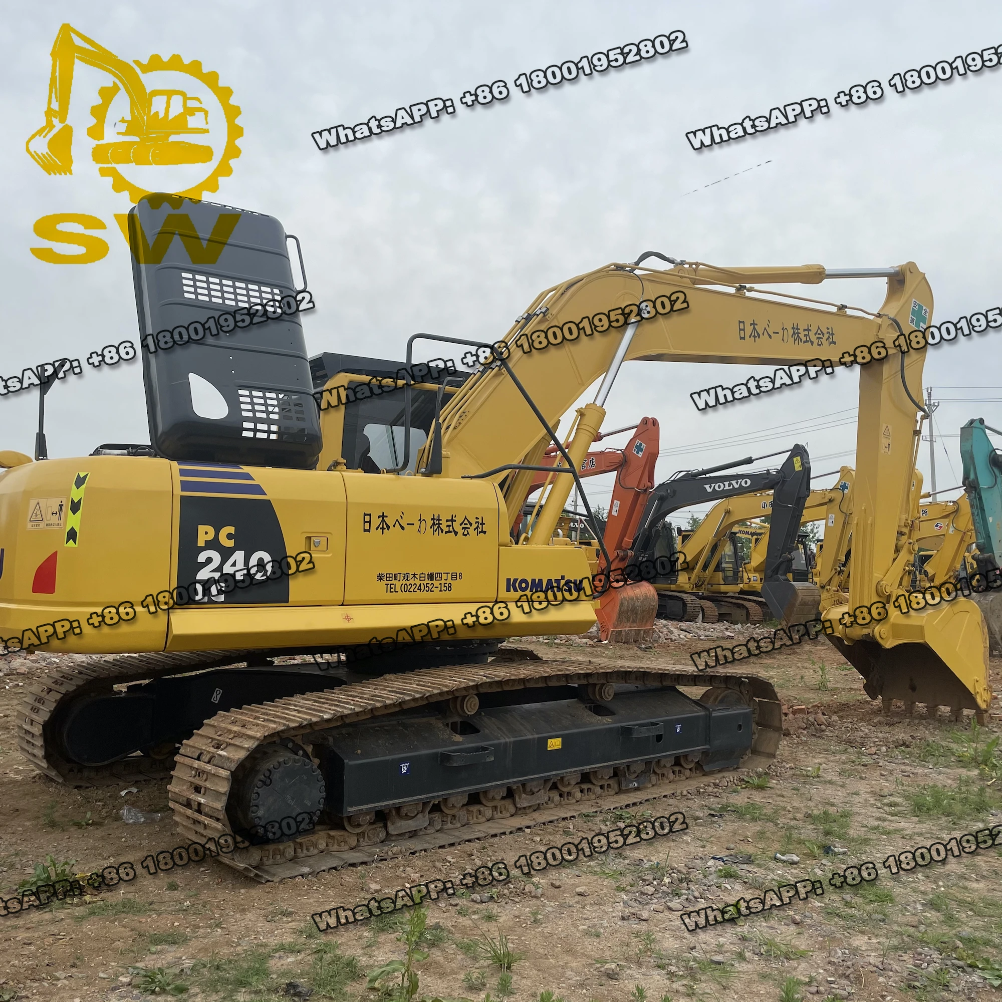 Used Original Japan Komatsu Pc240lc-8 Pc240 Excavator,24 Ton Medium ...