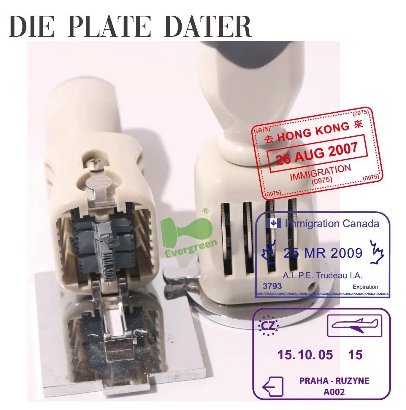 Manual Die Plate Date Stamps - Durable & Customizable
