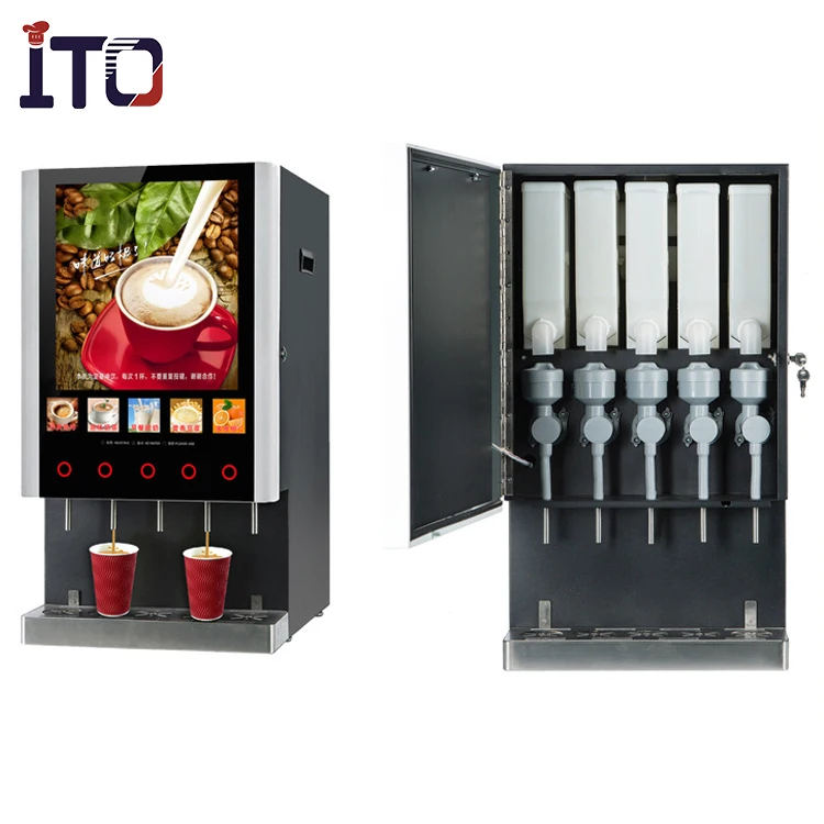 Commercial All-in-One Office Coffee Maker Tabletop Fully Automatic ...