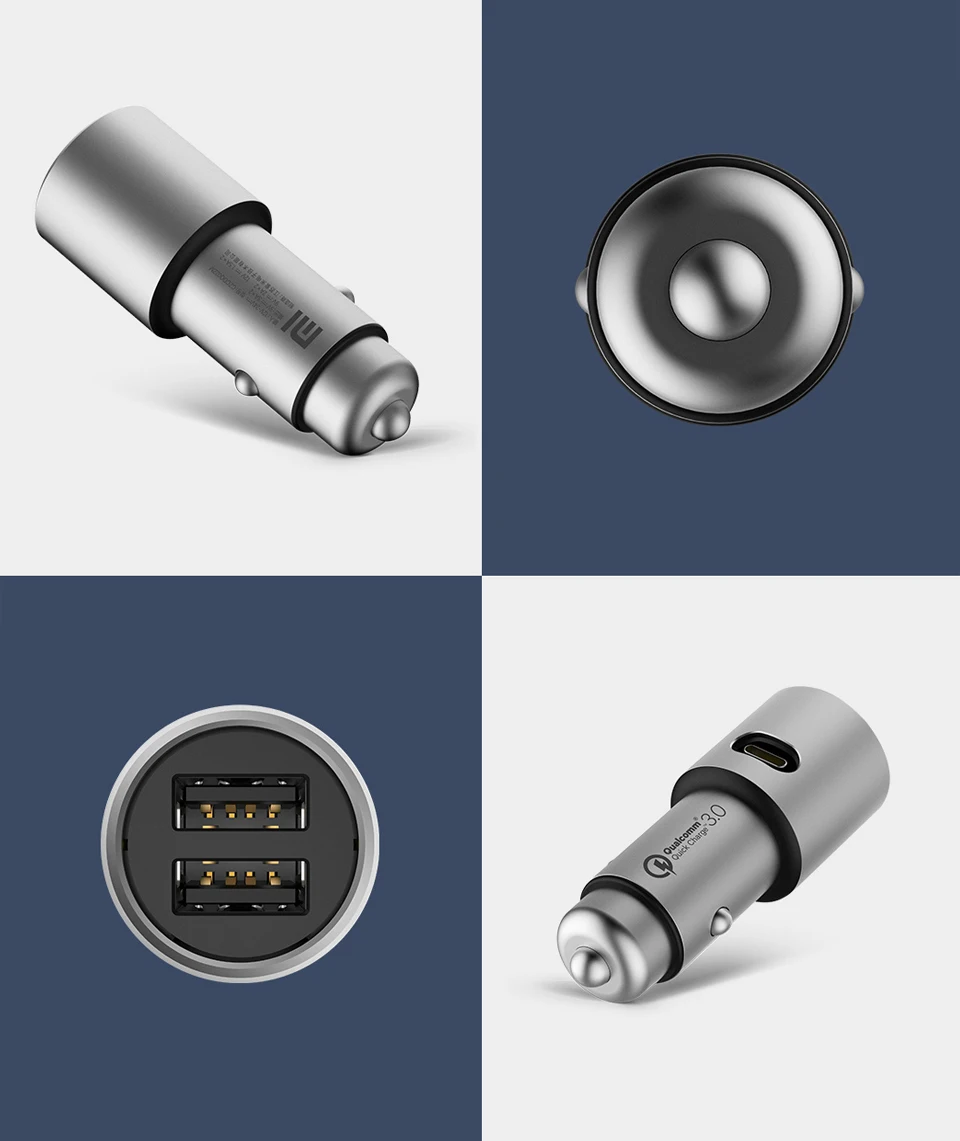 Original Xiaomi Car Charger Mi Quick Charge 18w Qc 3.0 Dual Usb Max 36w ...