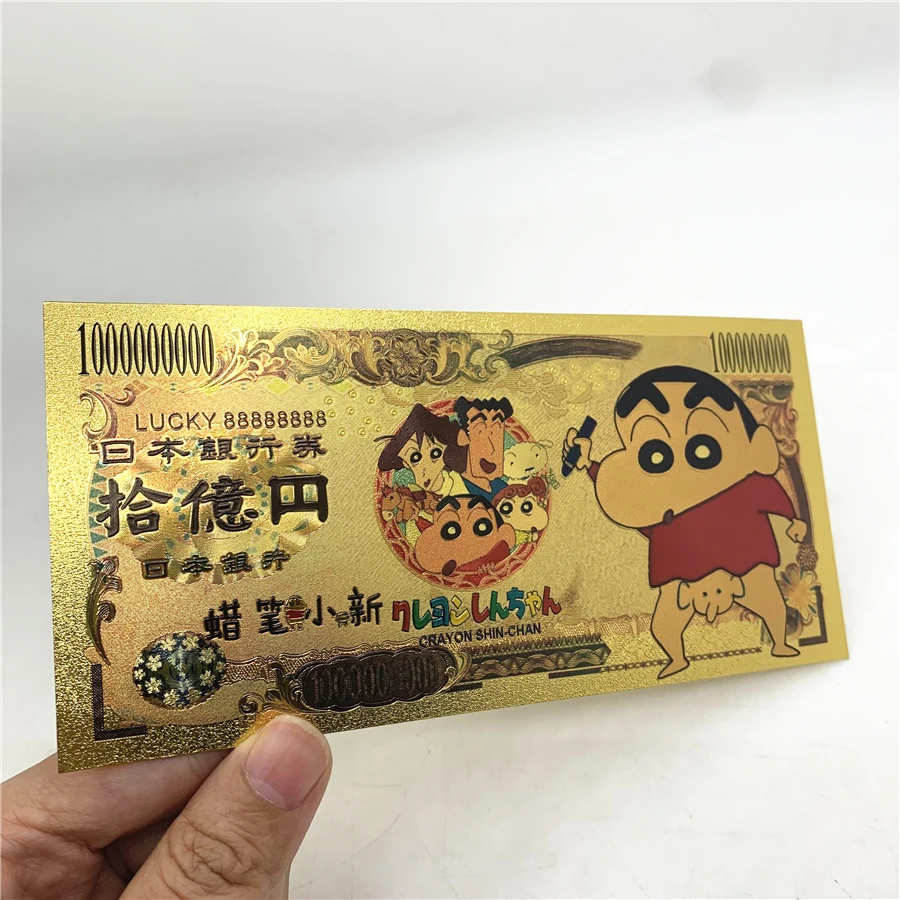 Crayon Shin-Chan Gold Banknotes - Kawaii Collectibles