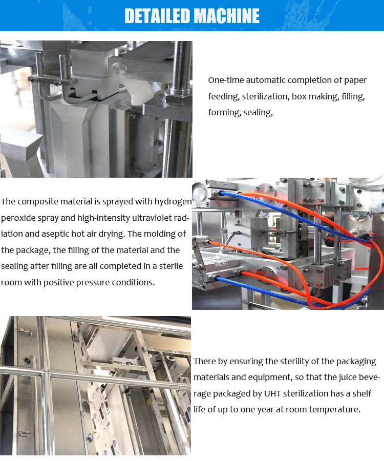 Automatic Yogurt Milk Packing Machine Aseptic Carton Filling Machine ...