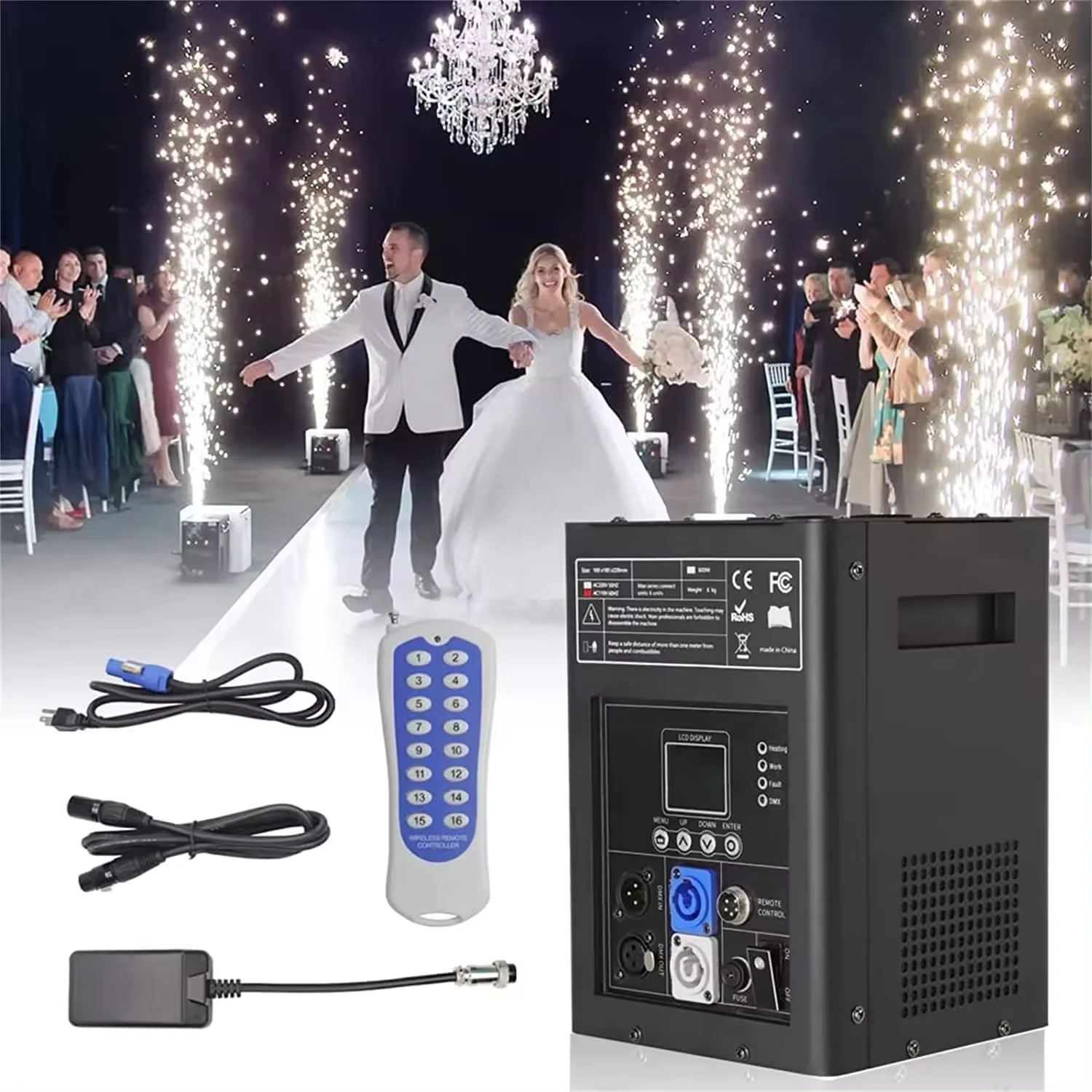 Wedding Event DMX512 Special Effect 600w Sparkler Machine