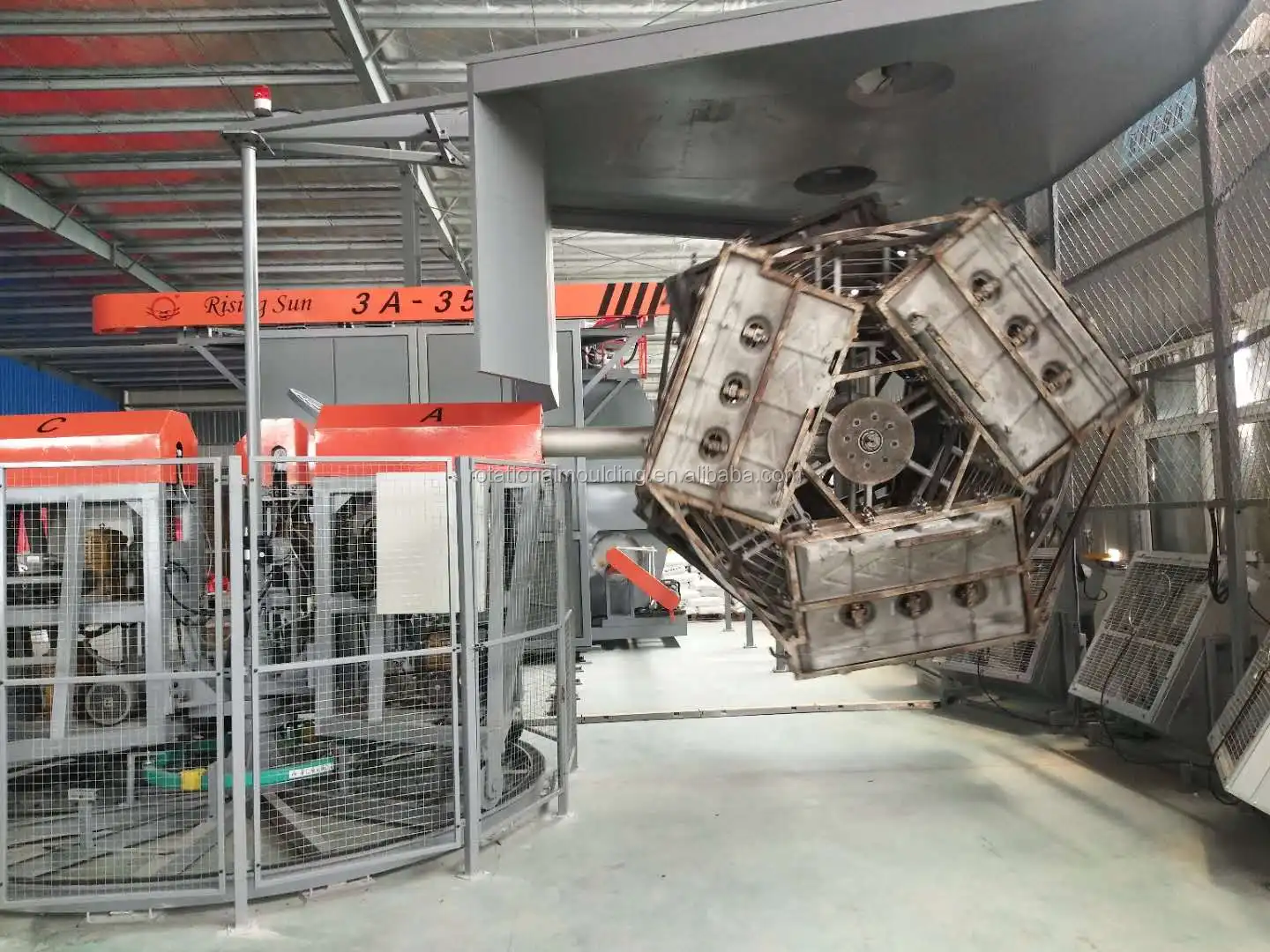 Rotomoldeo De Cuatro Brazos,Máquina Rotativa - Buy De La Máquina De ...