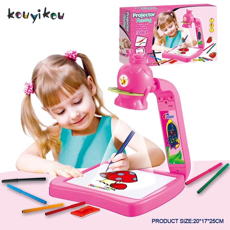Drawing Writing Table Set Learning Drawing Board Projector Painting ...