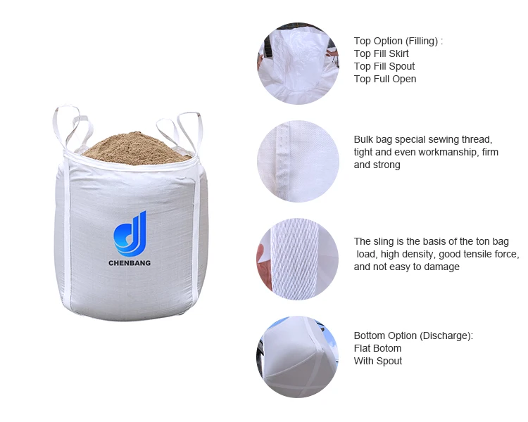 Cylinder Jumbo 500kg 1000kg Dimension Fibc Big Tonner Bulk Bag Big Bag ...