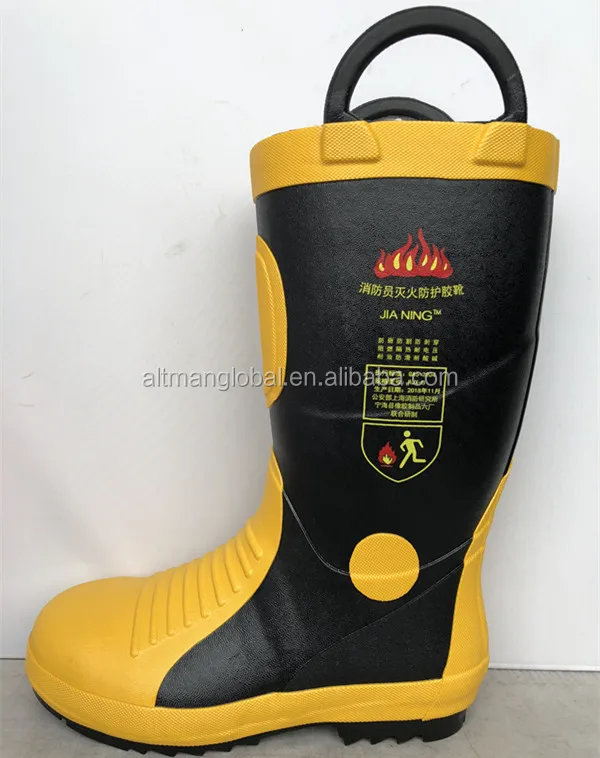 Fireman Yellow Steel Toe Rubber Boots Safety Boots| Alibaba.com