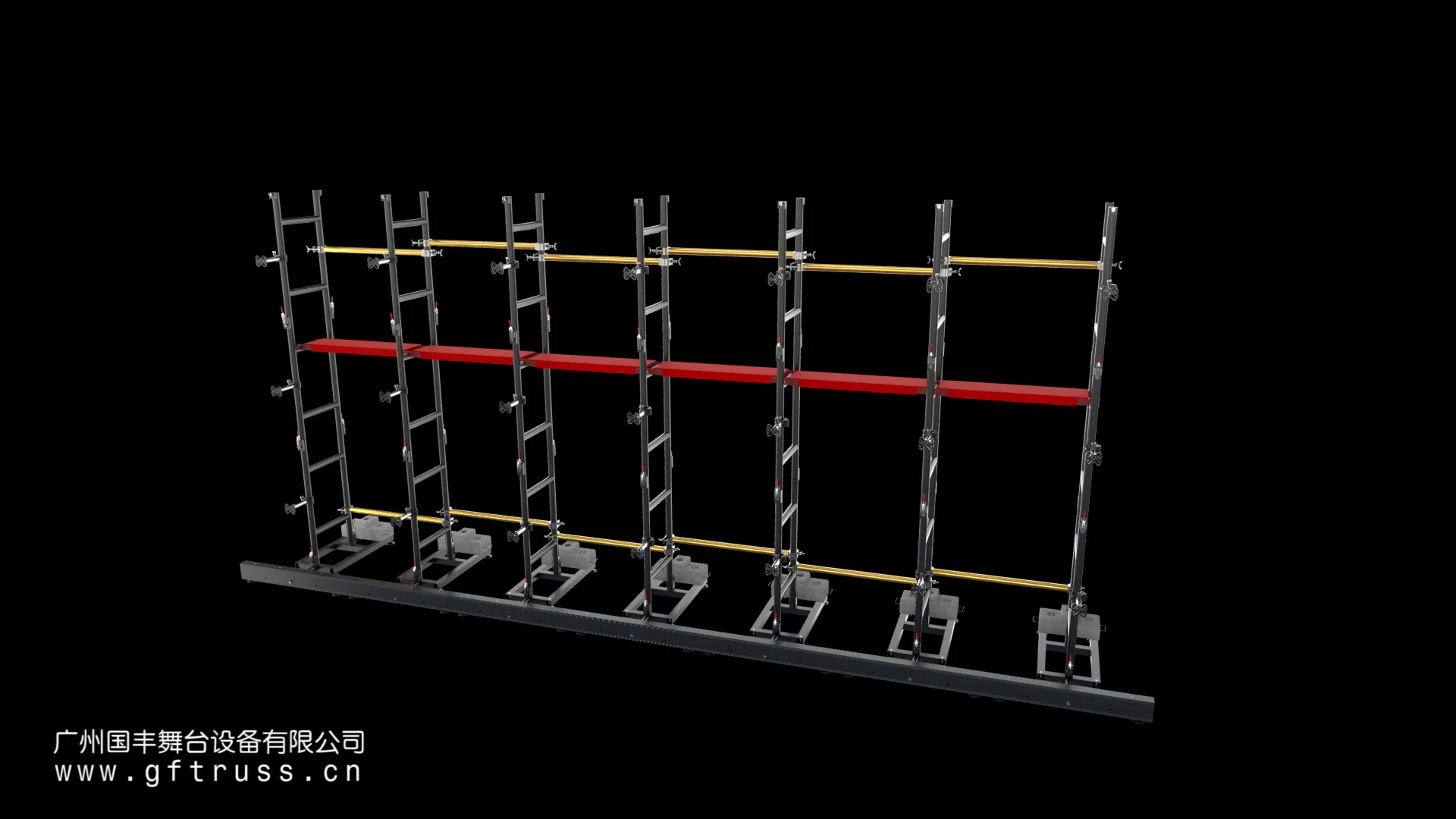 Led Display Cabinet Frame Led Screen Ground Supports Display Truss ...